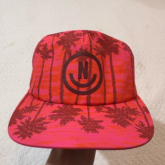 Neff | Accessories | Neff Palm Tree Pattern Cap Pink | Poshmark